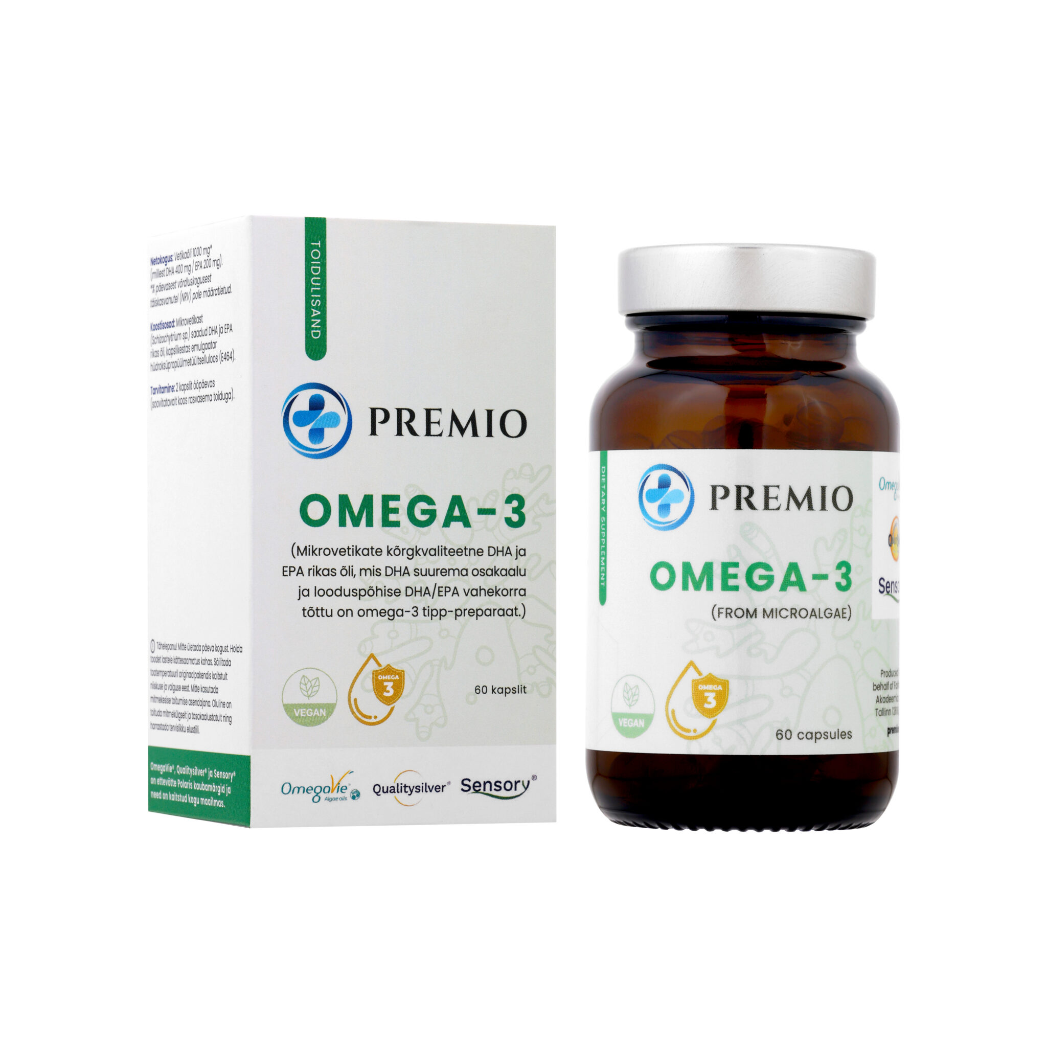 PREMIO omega-3 (mikrovetikate OMEGA-3) - PREMIOstore.eu